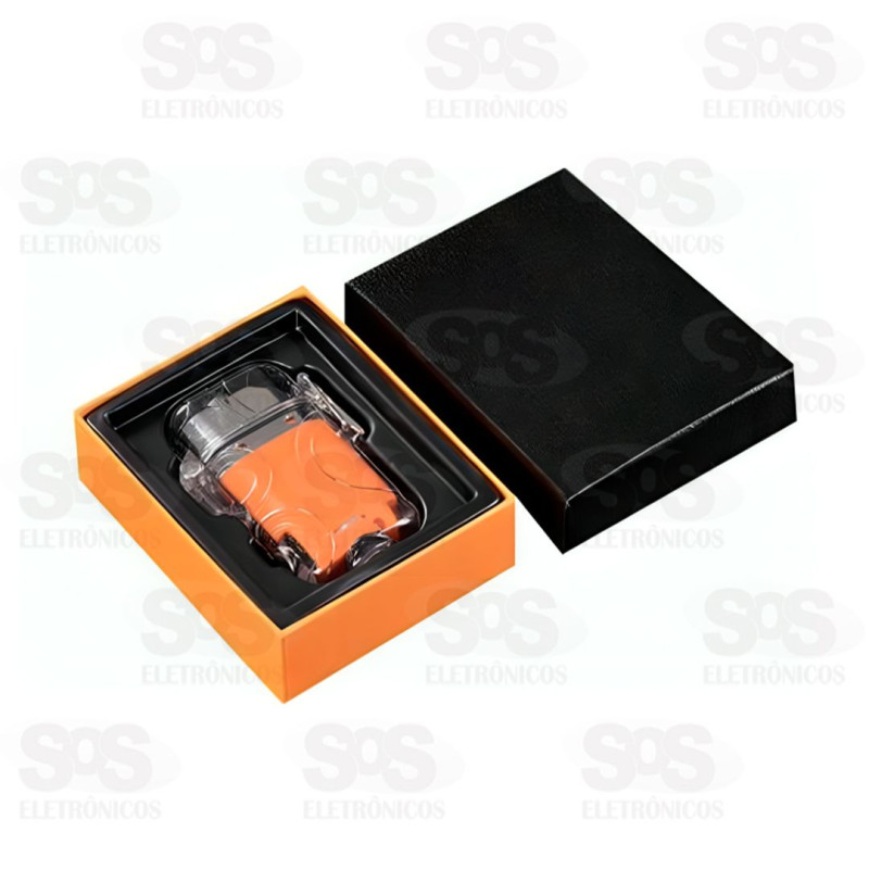 Isqueiro Elétrico Recarregável Plasma Com Lanterna Altomex AL-B5772