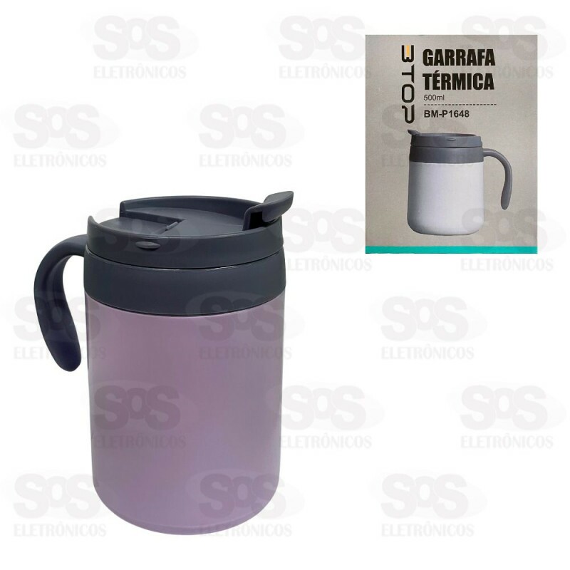 Caneca Térmica 500ML Cores Variadas BTOP BM-P1648