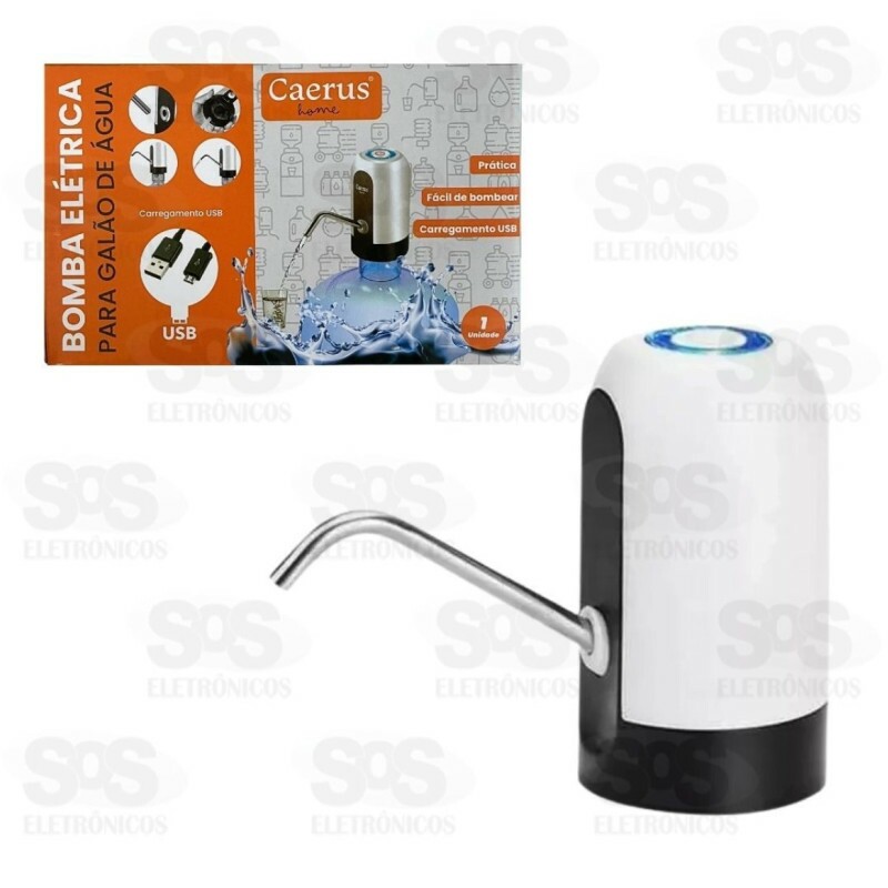 Bomba Elétrica Para Galão De Água Recarregável Caerus Crs-2520