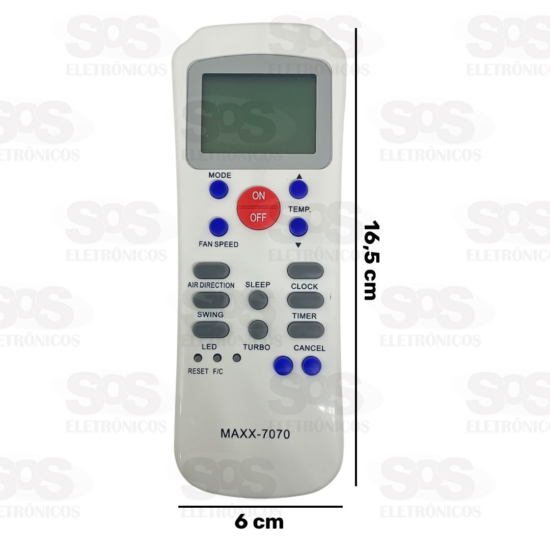Controle Remoto Para Ar Condicionado Samsung Wind Free Xh 9162