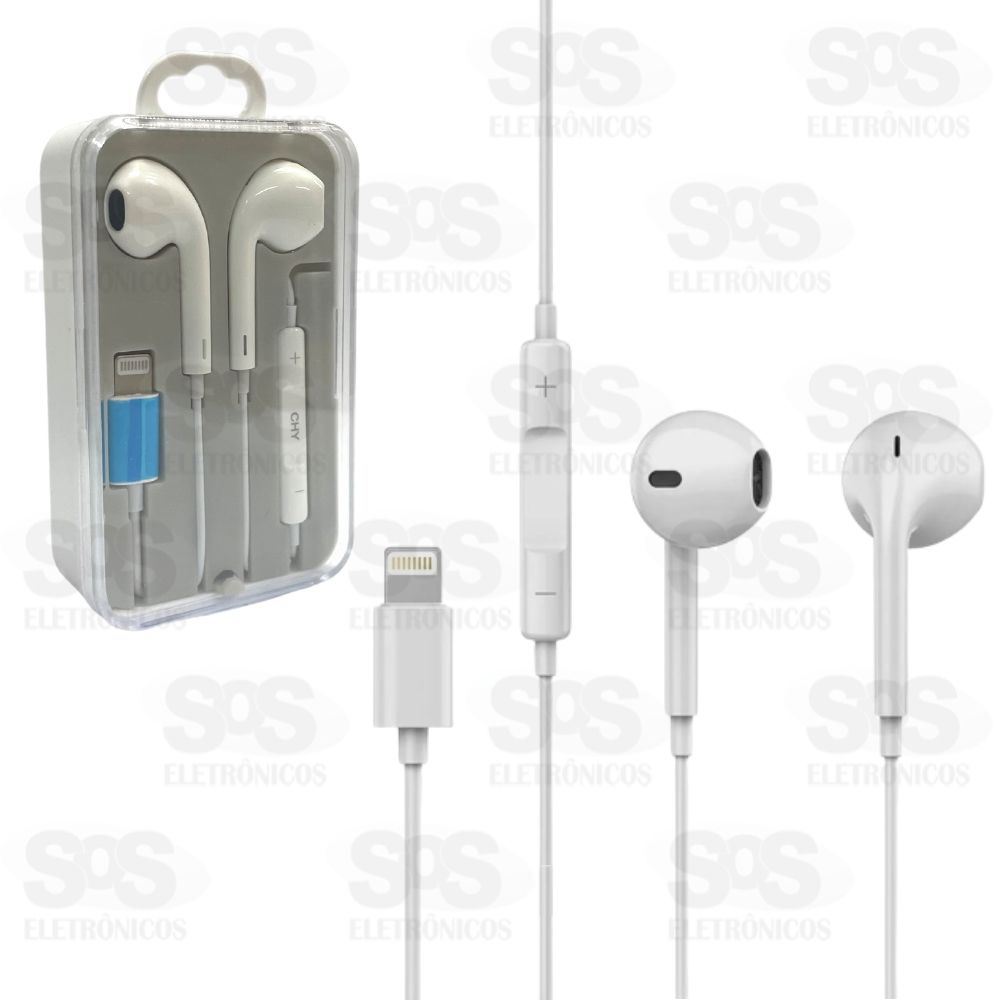 Fone De Ouvido Com Fio E Microfone Para Iphone Lightning Fone De Ouvido Com Fio E Microfone Para Iphone Lightning