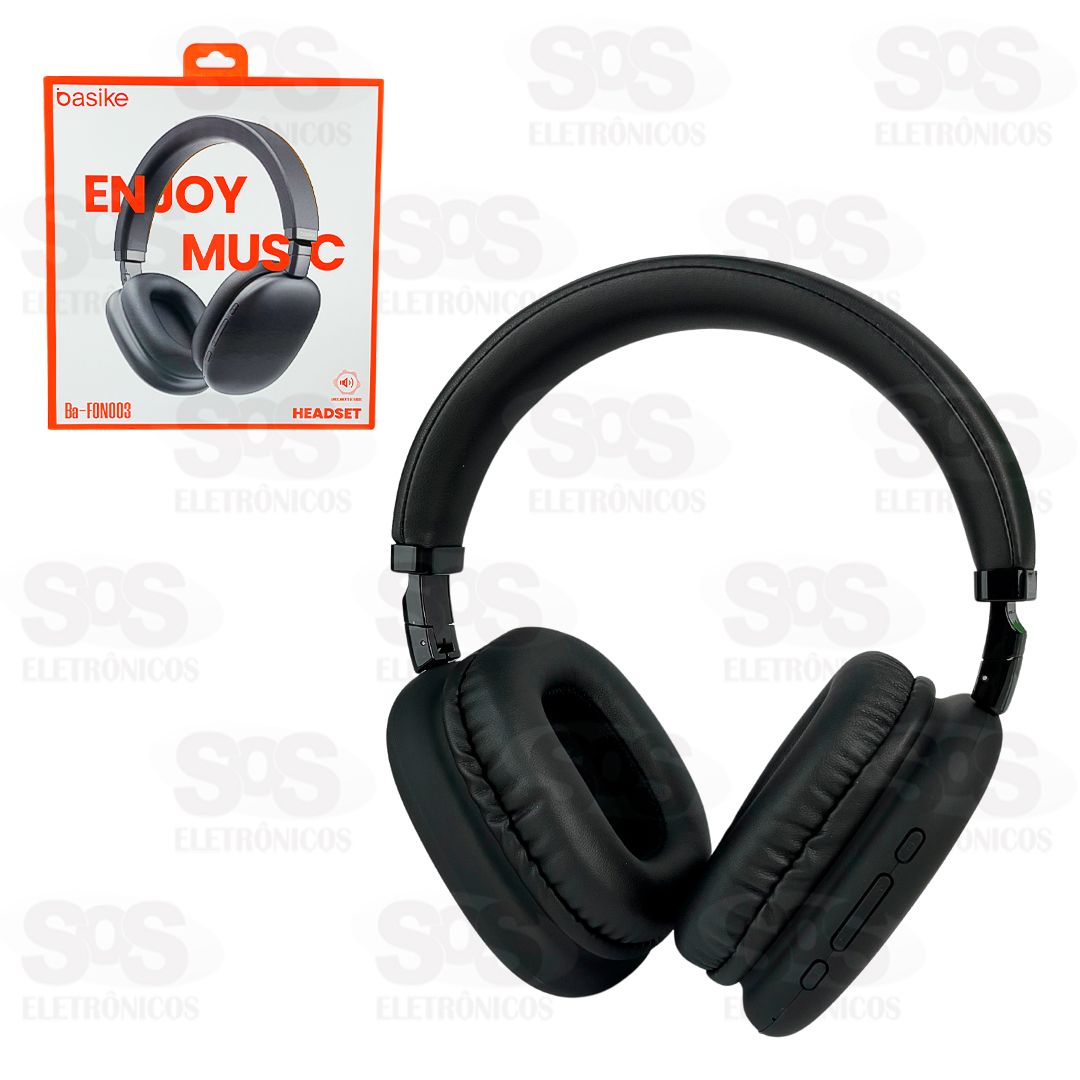Fone De Ouvido Sem Fio Bluetooth Basike Ba Fon003
